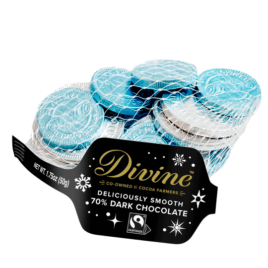Divine 70% Dark Chocolate Coins | Free 1-3 Day Delivery – Divine Chocolate