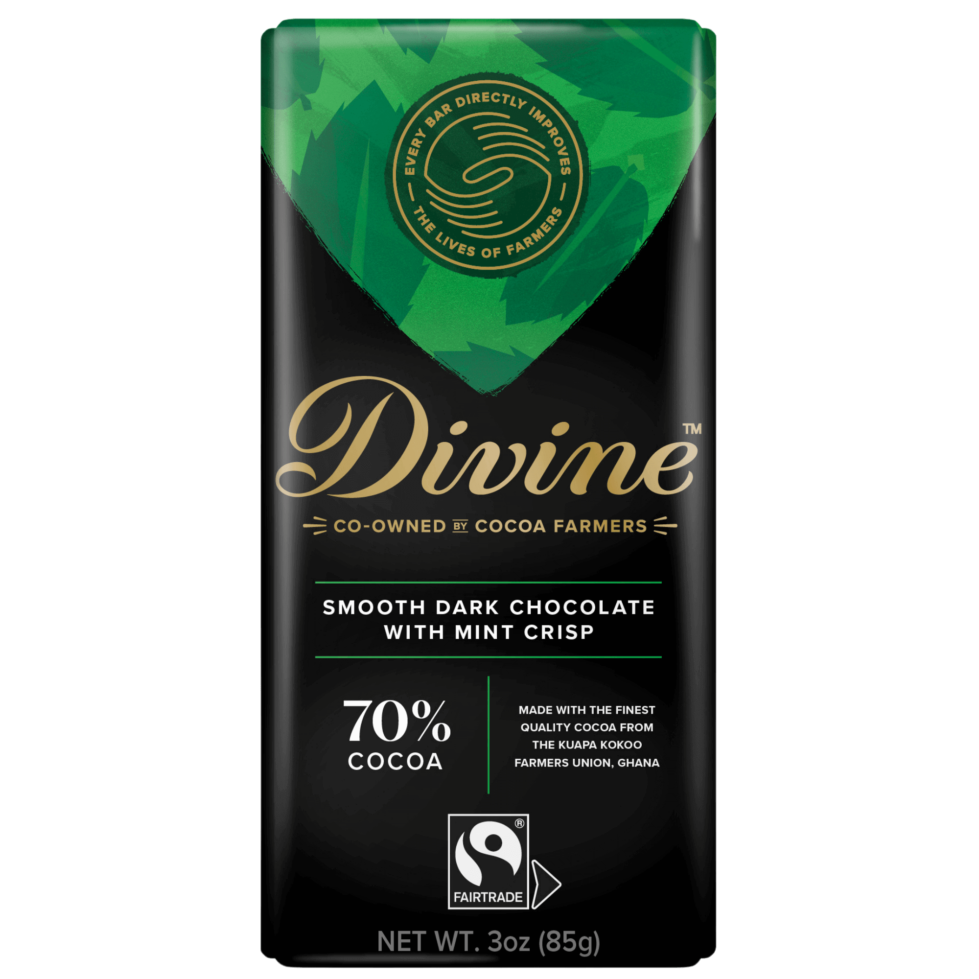 Divine 70% Dark Chocolate with Mint Crisp | Free 1-3 Day Delivery ...