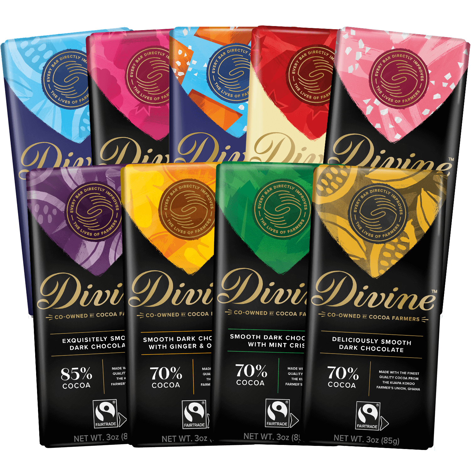 Divine 3.0 oz Bar Value Pack | Free 1-3 Day Delivery – Divine Chocolate